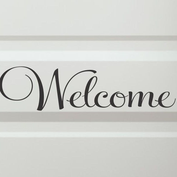 Wall Decals Welcome - Etsy