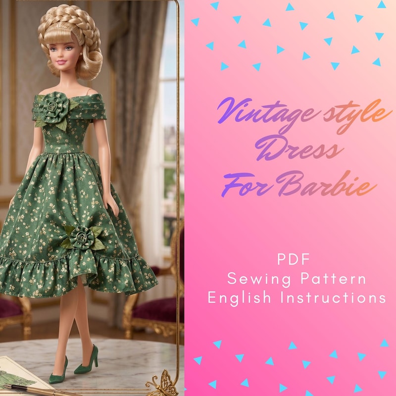 Boho Barbie Dress Pattern - Etsy
