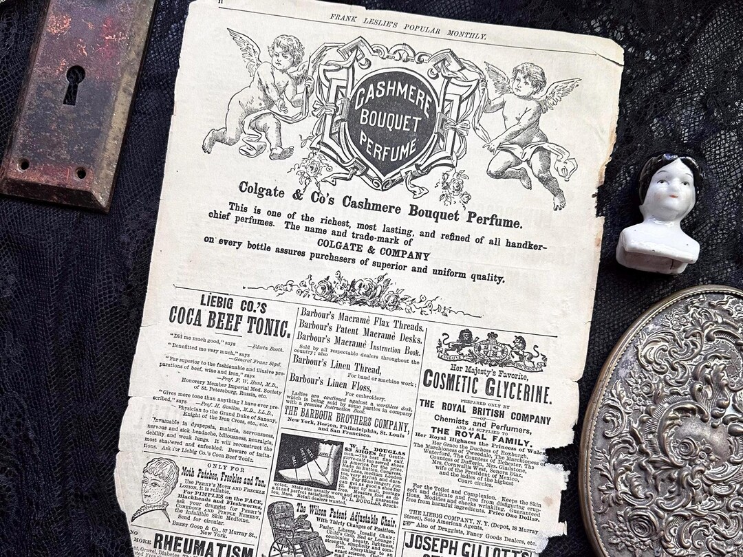 Vintage 1800s Victorian Ephemera Frank Leslie’s Popular Monty Magazine ...