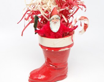 Candy cane santa | Etsy