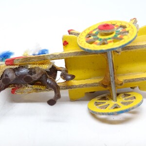 Vintage Tiny Miniature Sicilian Hand Crafted Horse & Carriage Cart ...