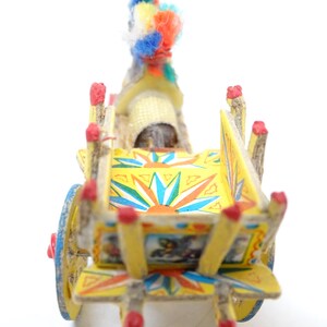 Vintage Tiny Miniature Sicilian Hand Crafted Horse & Carriage Cart ...