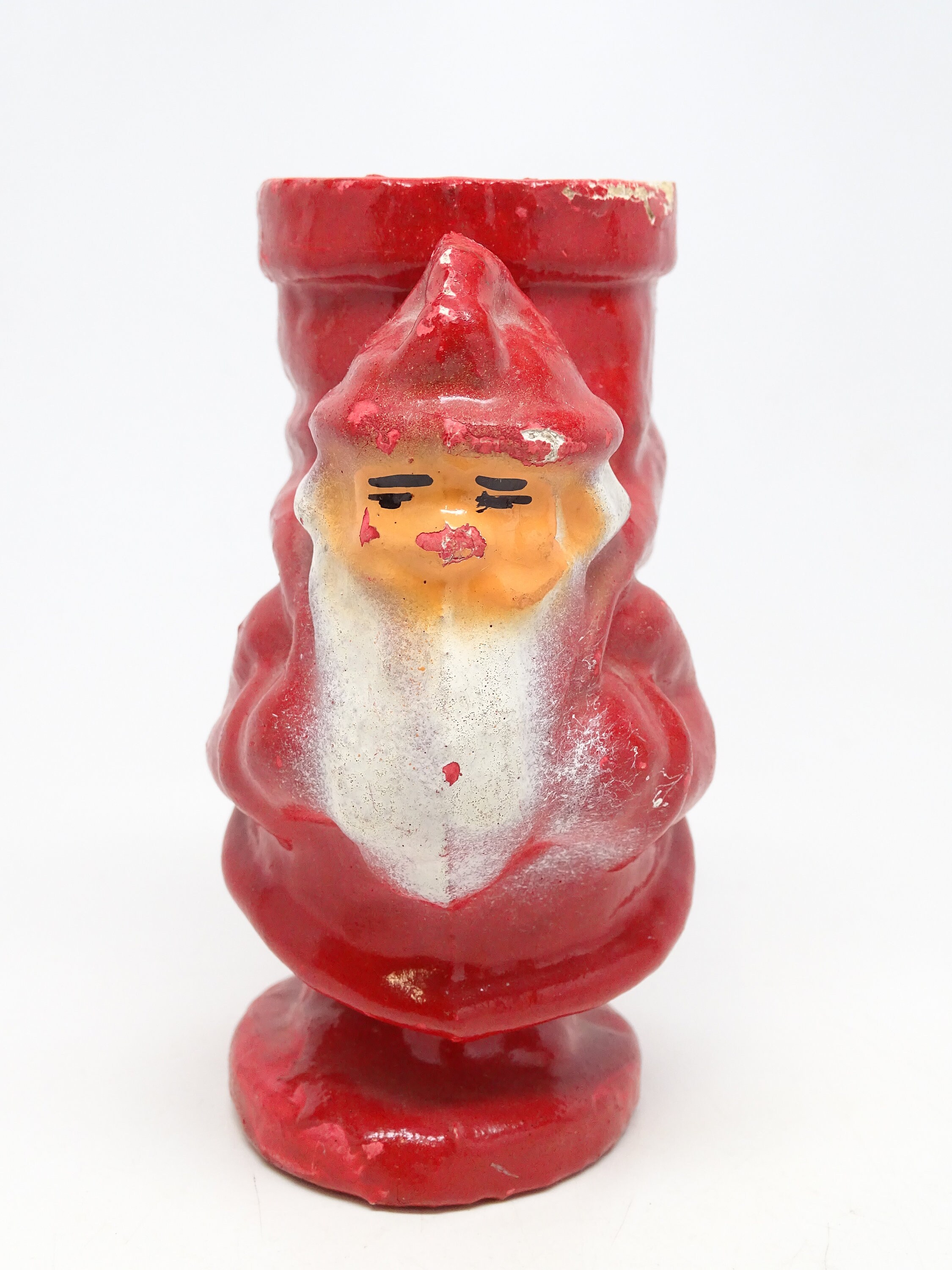 Antique 1940's Santa Candy Container Vintage Pulp Paper | Etsy