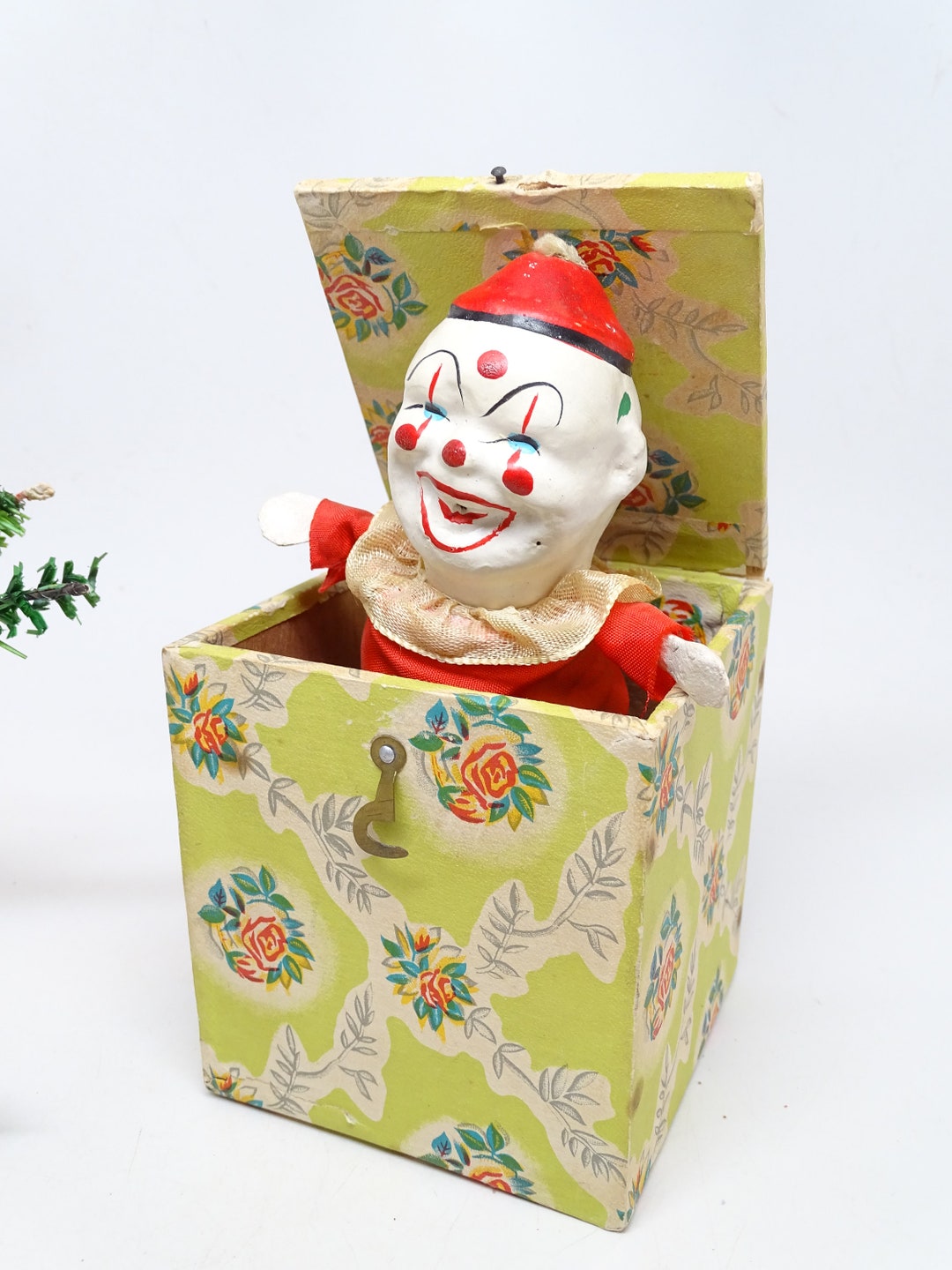 Antique 1930's Clown Jack-in-box, Vintage Toy for Christmas - Etsy