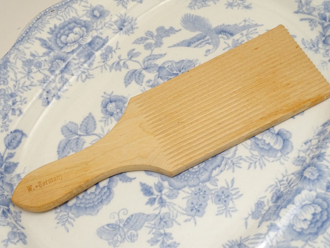 Antique German Grooved Wooden Butter Paddle Mold, Vintage Farm House ...