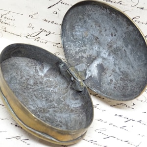 Antique 1903 English Copper Snuff Box, Engraved John Llewellyn Feb 18 ...