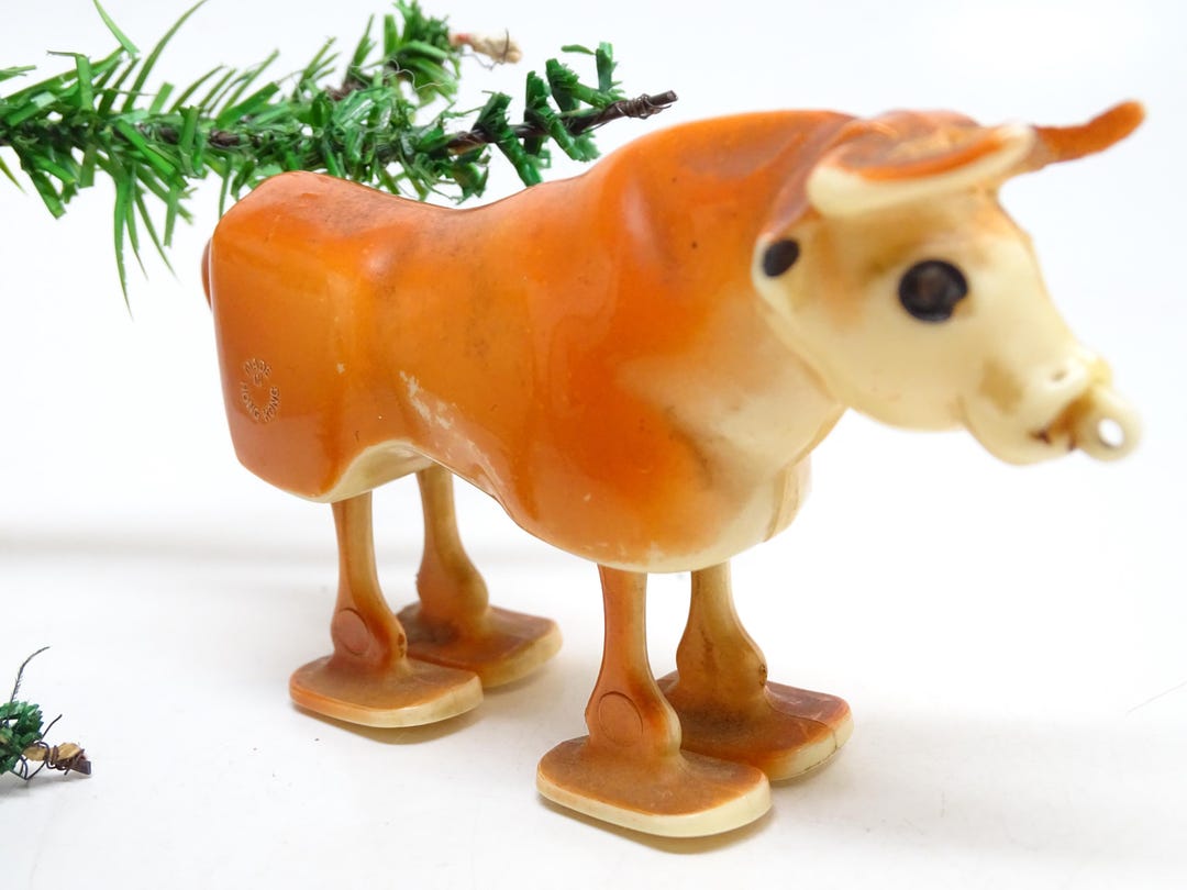 Antique 1950's Cow Walker Pull Toy, Vintage MCM Retro Bull - Etsy