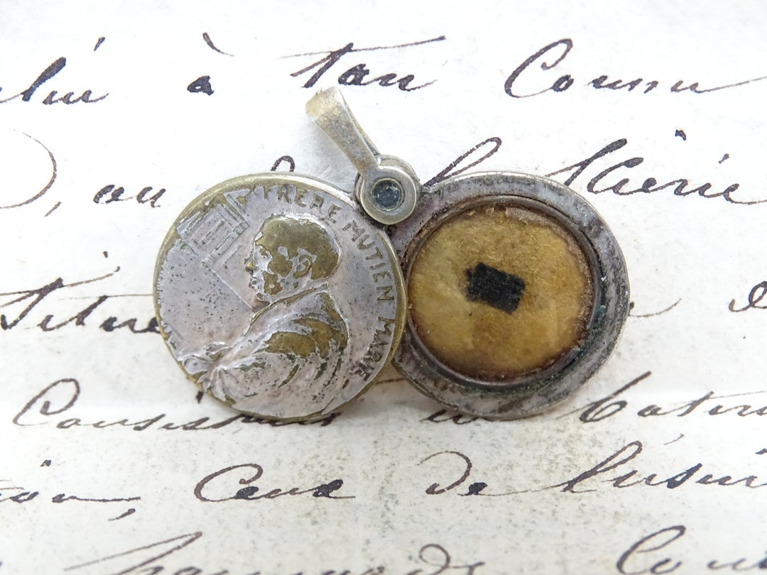 Antique Frere Mutien-marie of Malonne Relic, Vintage French Religious ...