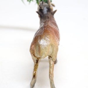 Antique 1930's Small German Reindeer Hand Painted Composite, Vintage ...