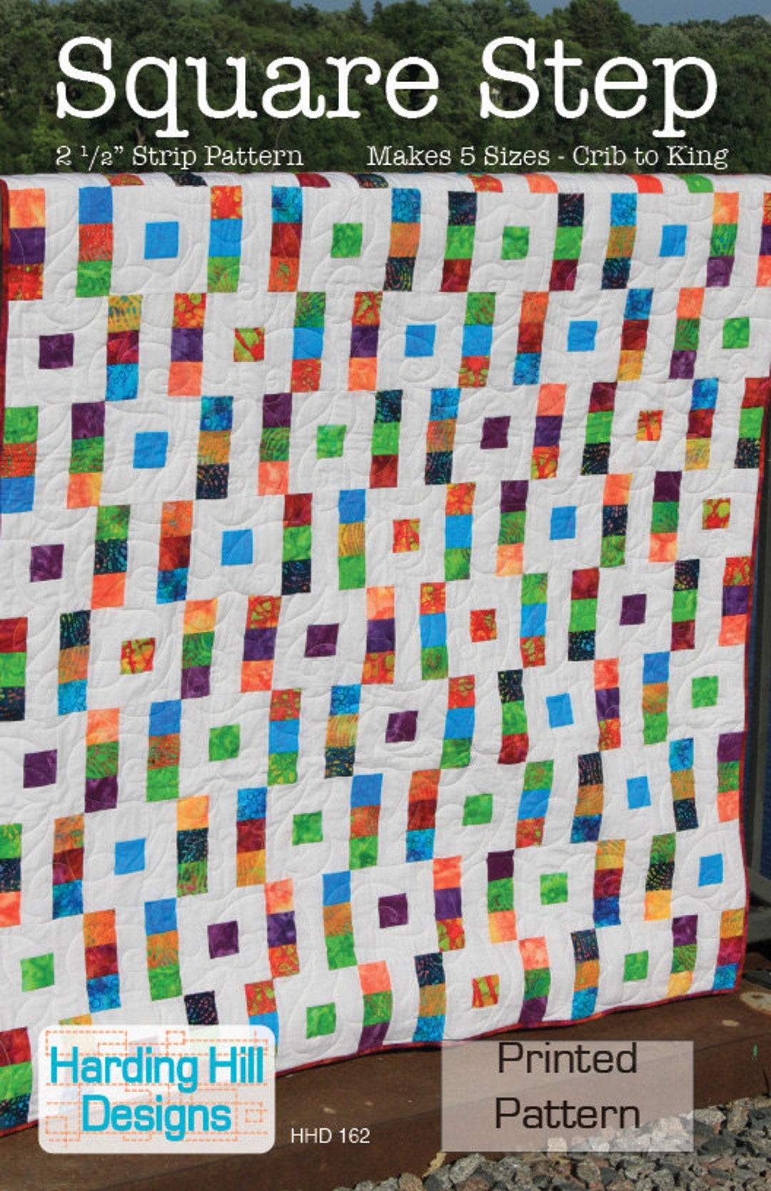Square Step 2-1/2" Strip Quilt Pattern - Multiple Sizes - Crib to King ...