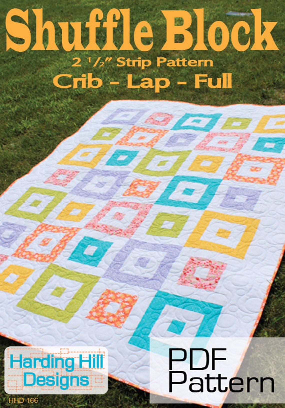 Shuffle Block 2-1/2" Strip Quilt Pattern - Multiple Sizes - PDF Version ...