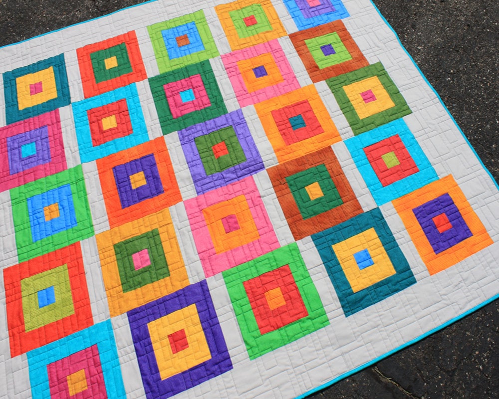 Block Hop 2-1/2" Strip Quilt Pattern - Multiple Sizes - PDF Version - Etsy