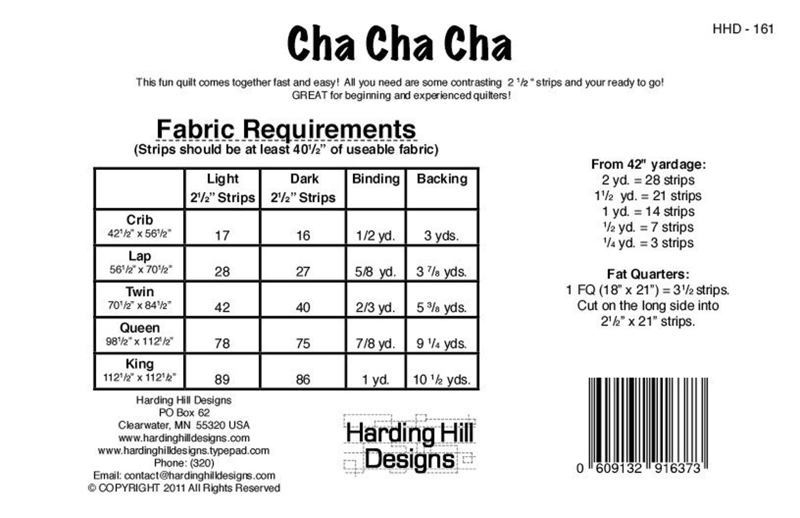 Cha Cha Cha 2-1/2" Strip Quilt Pattern - Multiple Sizes - PDF Version ...