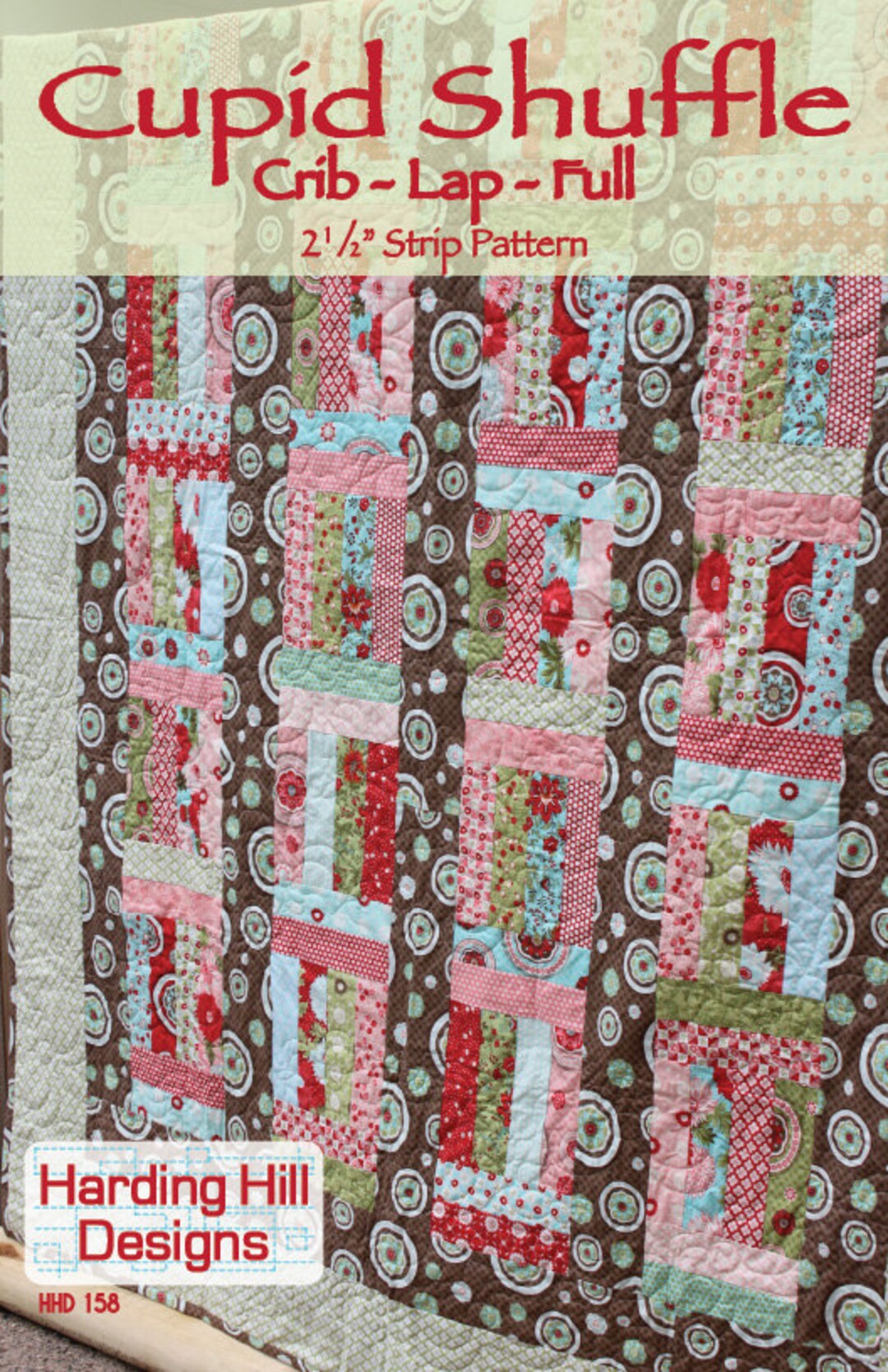 Cupid Shuffle 2-1/2" Strip Pattern - Multiple Sizes - PDF Version - Etsy