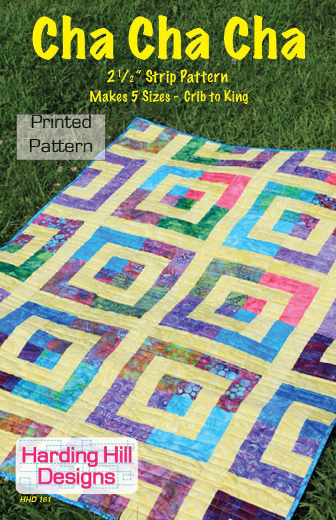 Cha Cha Cha 2-1/2" Strip Quilt Pattern - Multiple Sizes - Crib to King ...