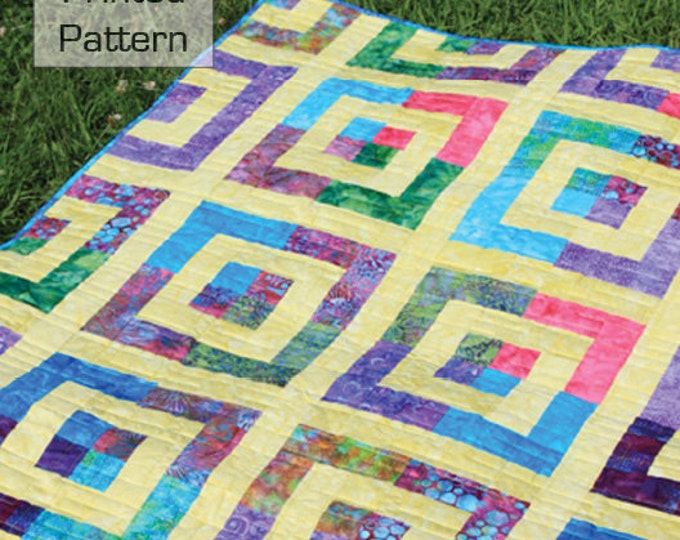 Square Step 2-1/2" Strip Quilt Pattern - Multiple Sizes - PDF Version ...