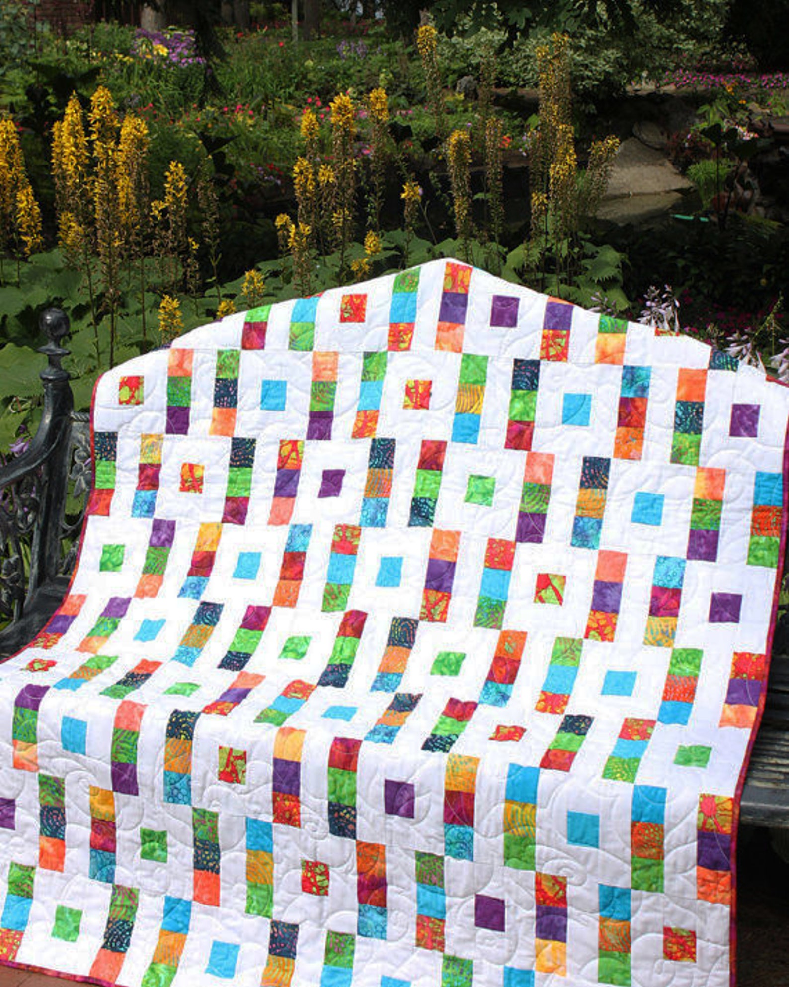 Square Step 2-1/2" Strip Quilt Pattern - Multiple Sizes - PDF Version ...