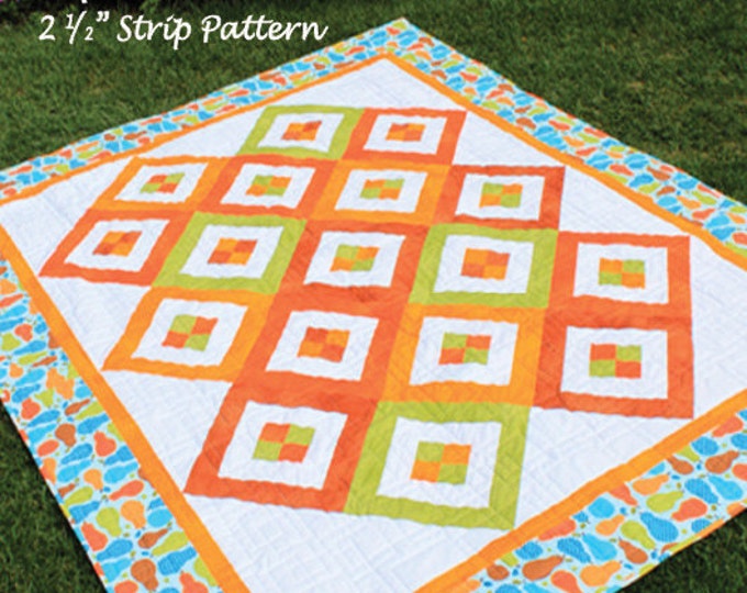 Pop Block Quilt Pattern - Makes 5 Sizes Using 5" Squares / Charm ...