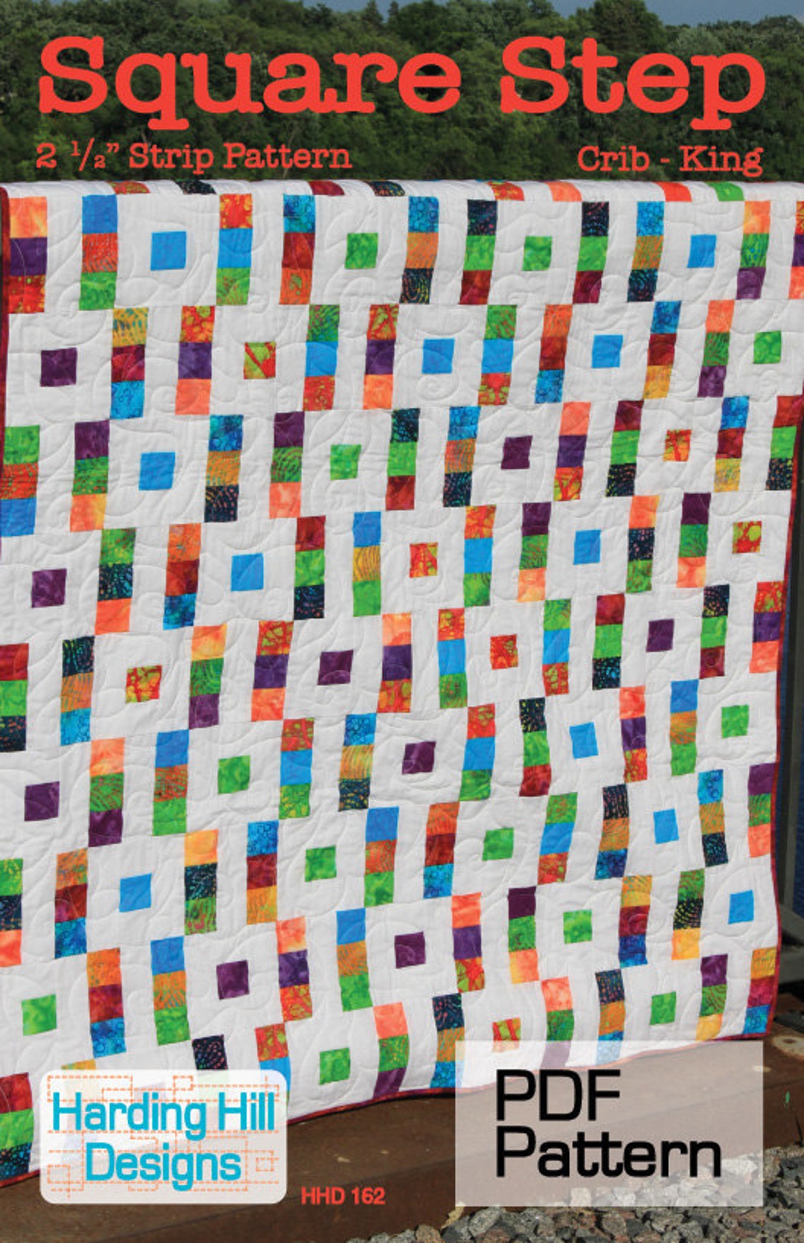 Square Step 2-1/2" Strip Quilt Pattern - Multiple Sizes - PDF Version ...