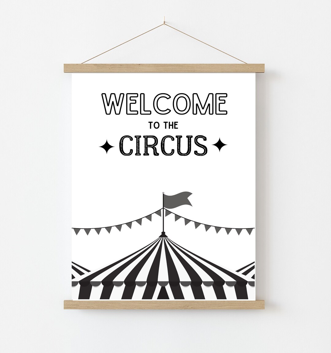 Funny Circus Poster Living Room Art WELCOME to THE CIRCUS - Etsy