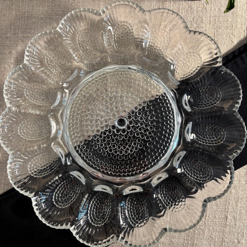 Hobnail Egg Plates - Etsy