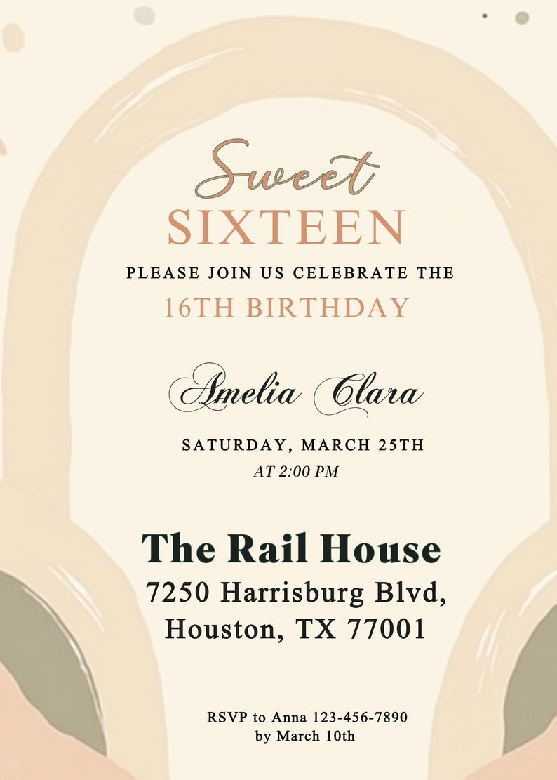 Birthday Card Template Editable Digital Kids Birthday Unicorn, Stitch ...