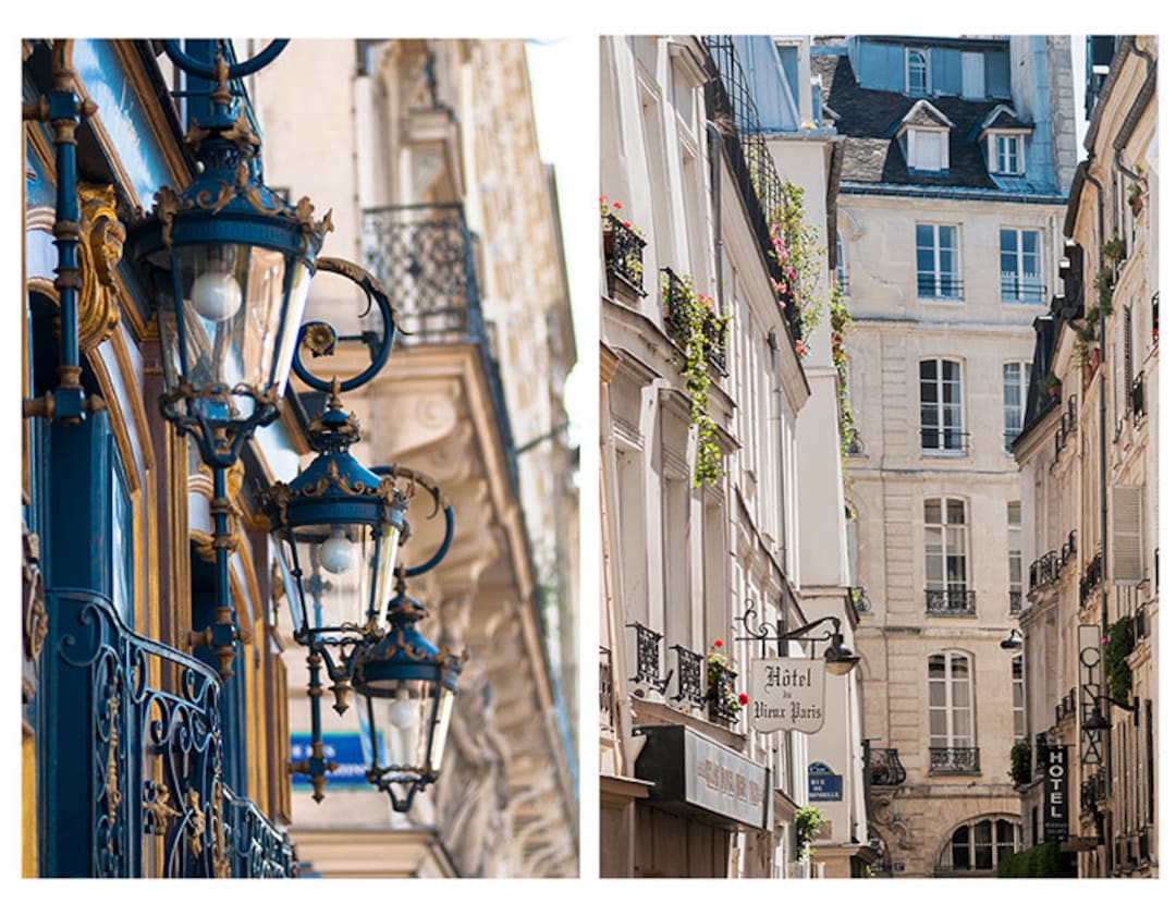 Paris Photography Set - Street Scenes With Blue, French Fine Art ...