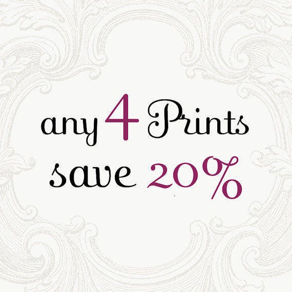 Custom Print Set Choose Four Photographs and Save 20% Fine | Etsy
