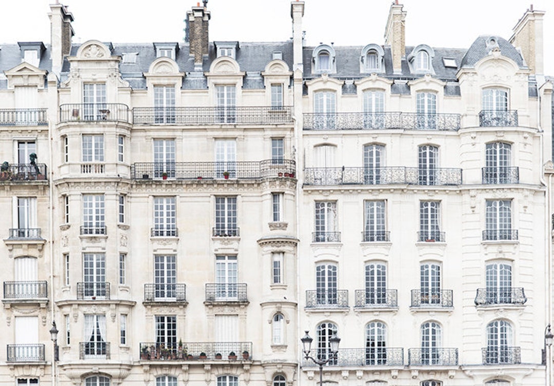 Paris Photography - Windows on Ile De La Cite, Neutral Urban Home Decor ...