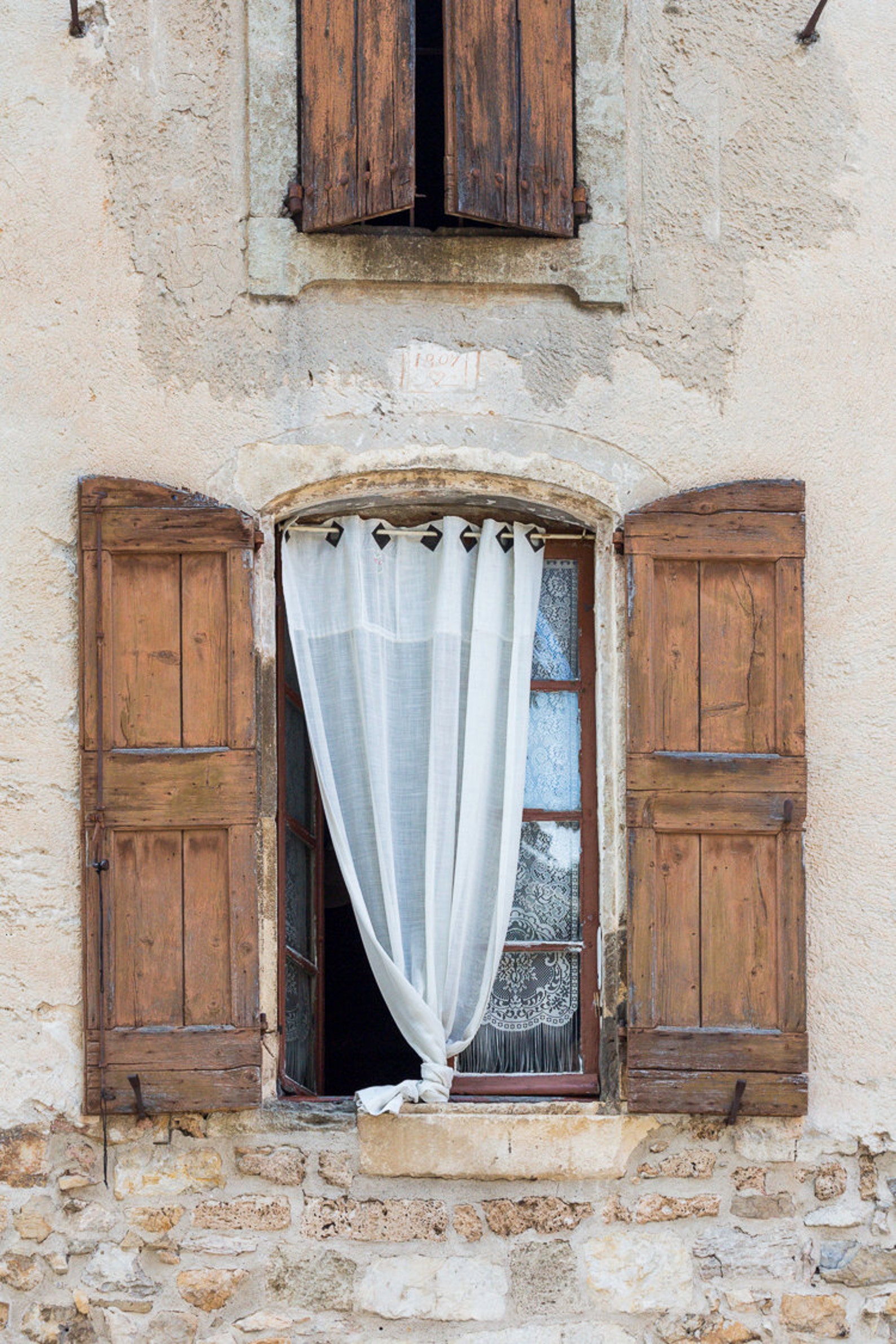 South of France Photo - Windows Shutters and Curtains, French Home ...