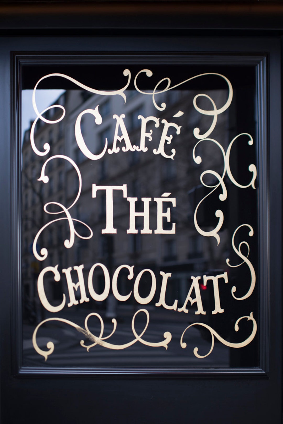 Paris Kitchen Photograph, Black Menu Sign, Fine Art Travel Photograph ...