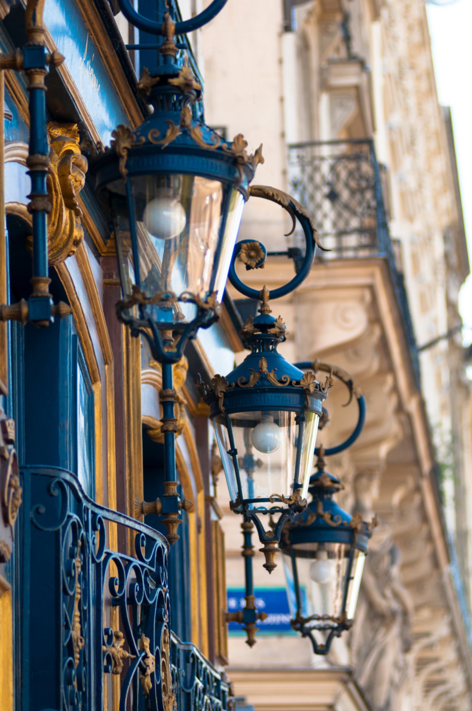 Paris Photography Set - Street Scenes With Blue, French Fine Art ...