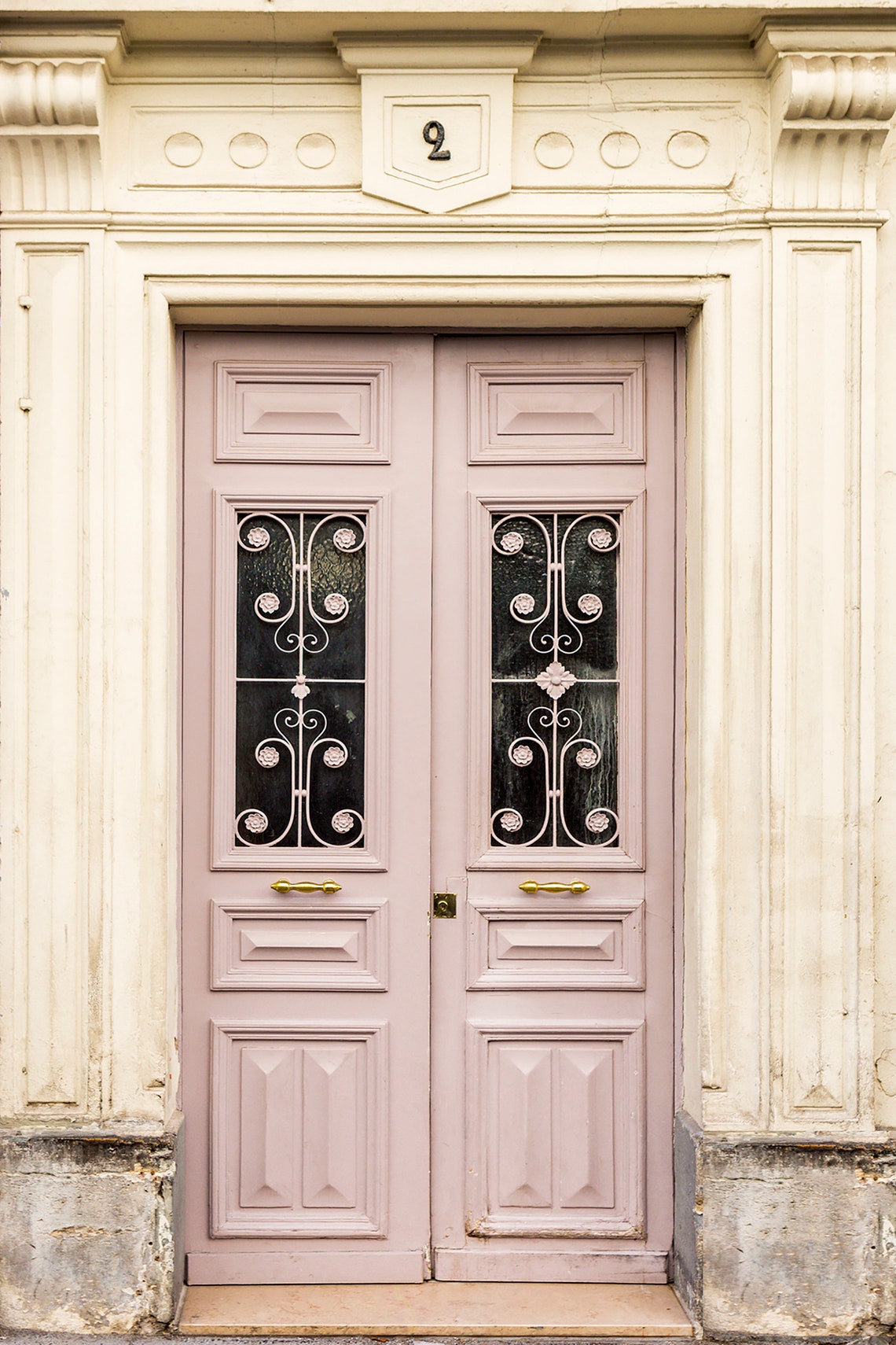 Paris Fine Art Photography Paris Pale Pink Door Travel - Etsy