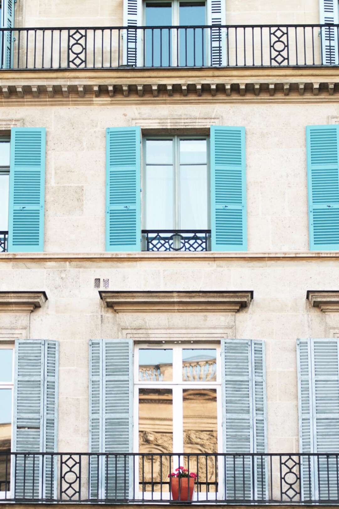 Paris Photography - Blue Shutters, Paris Architectural Fine Art ...