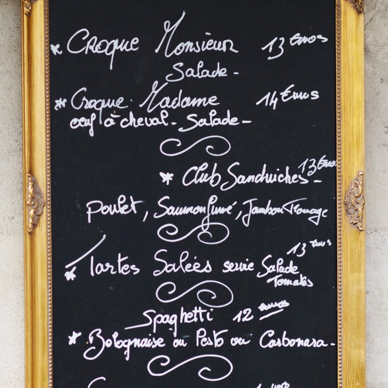 French Chalkboard - Etsy