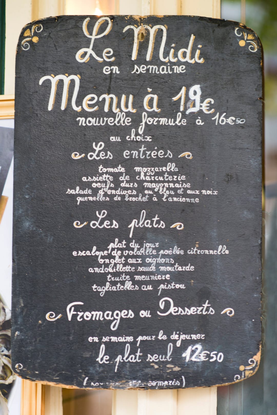 Paris Chalkboard Photography, Menu Sign, Fine Art Photography Print ...