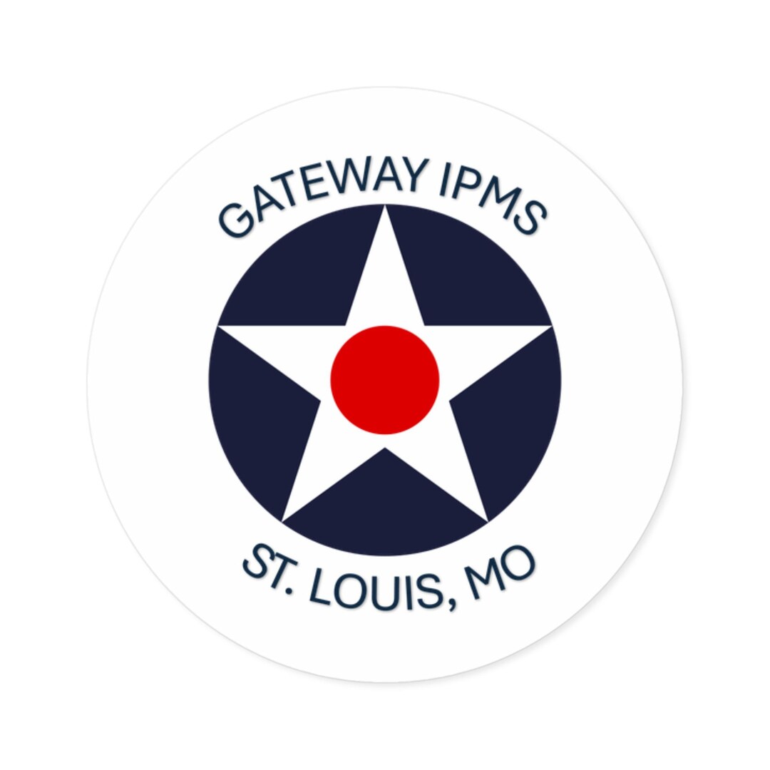 Gateway IPMS Round Stickers, Vintage Aviation Decor, Laptop Stickers ...