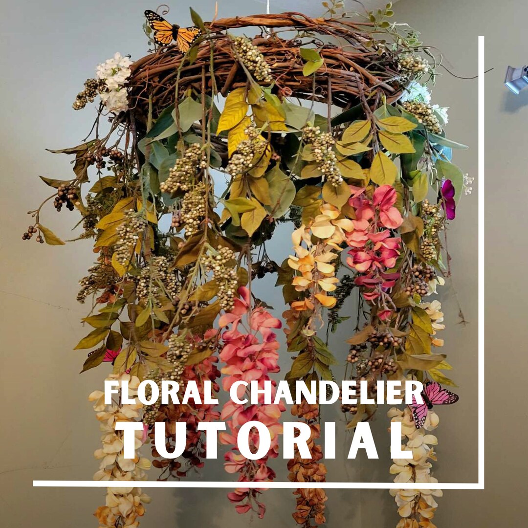 Cottagecore Floral Chandelier Craft Tutorial - Home and Nursery, DIY ...