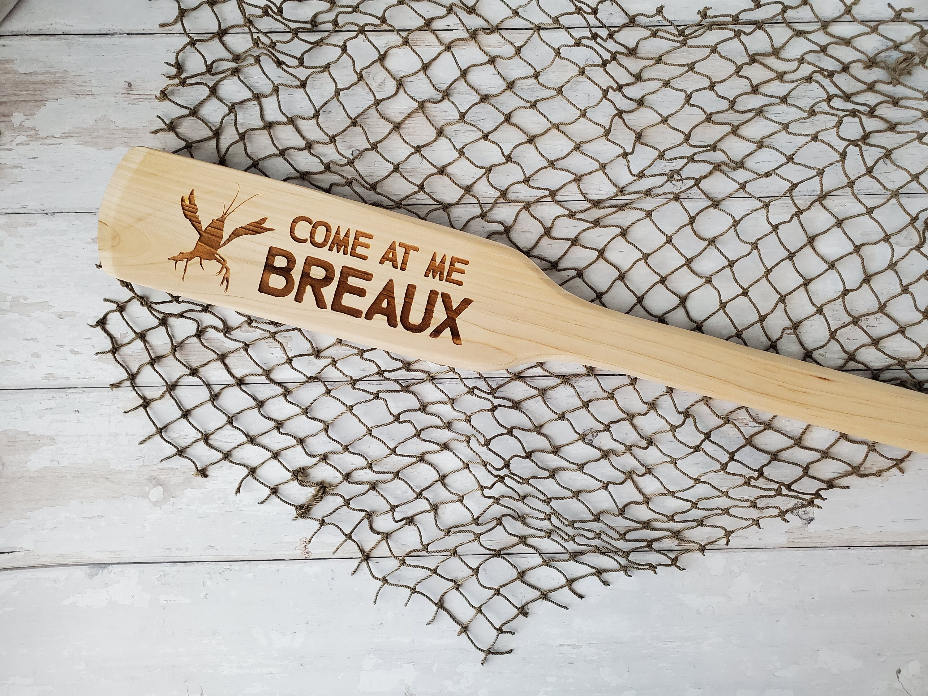 Engraved Crawfish Paddle: Custom Bayou Classic Stir Paddle - Etsy