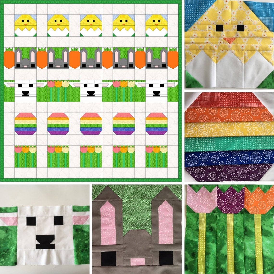 Spring Quilt Blocks Pattern Bundle Digital Quilt Block PDF - Etsy