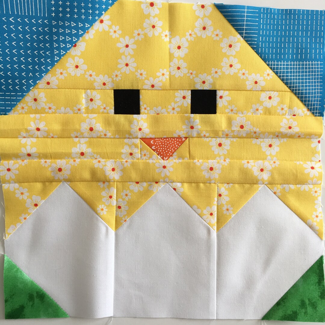 Spring Chick Quilt Block Pattern, Digital Quilt Block PDF Pattern - Etsy