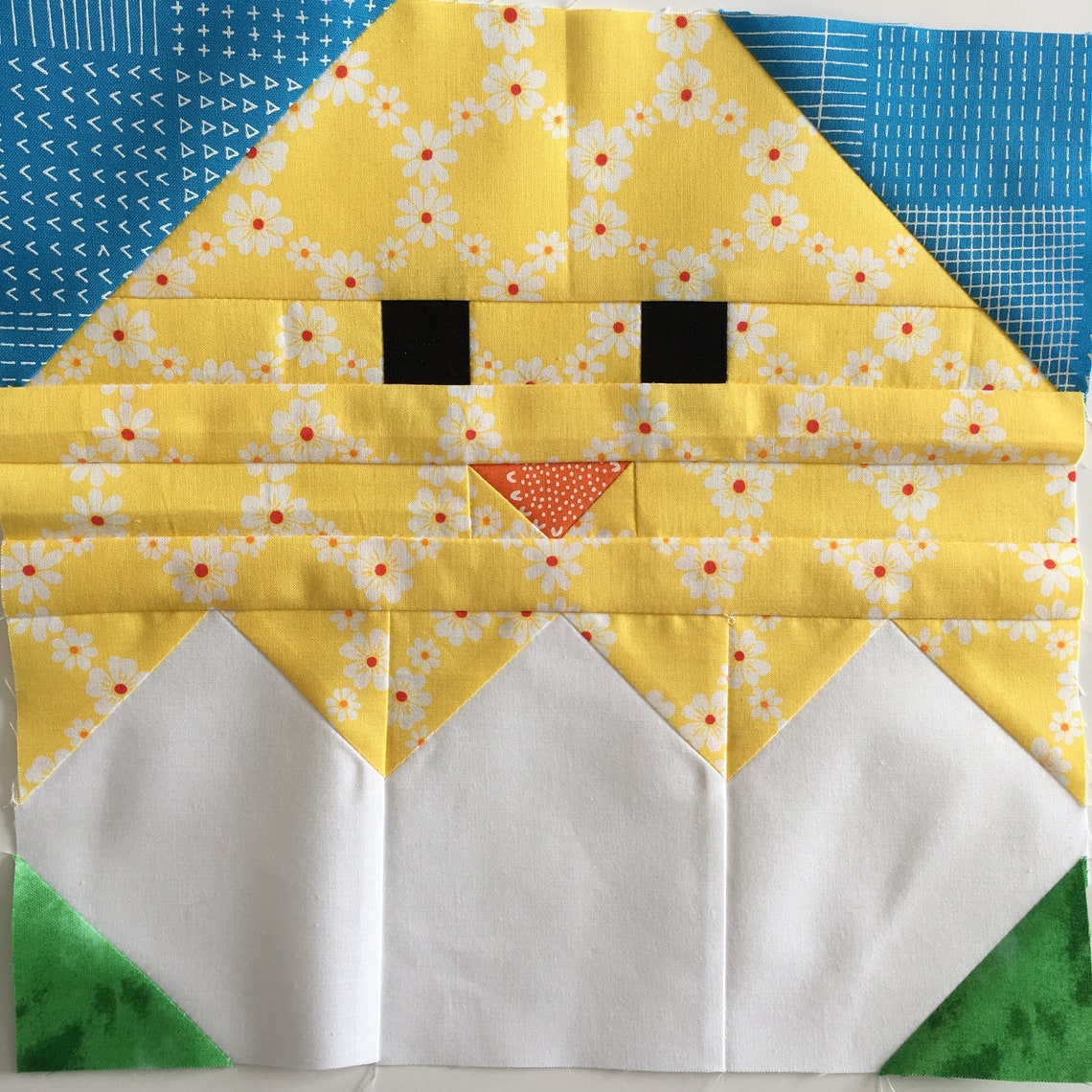 Spring Chick Quilt Block Pattern Digital Quilt Block PDF - Etsy