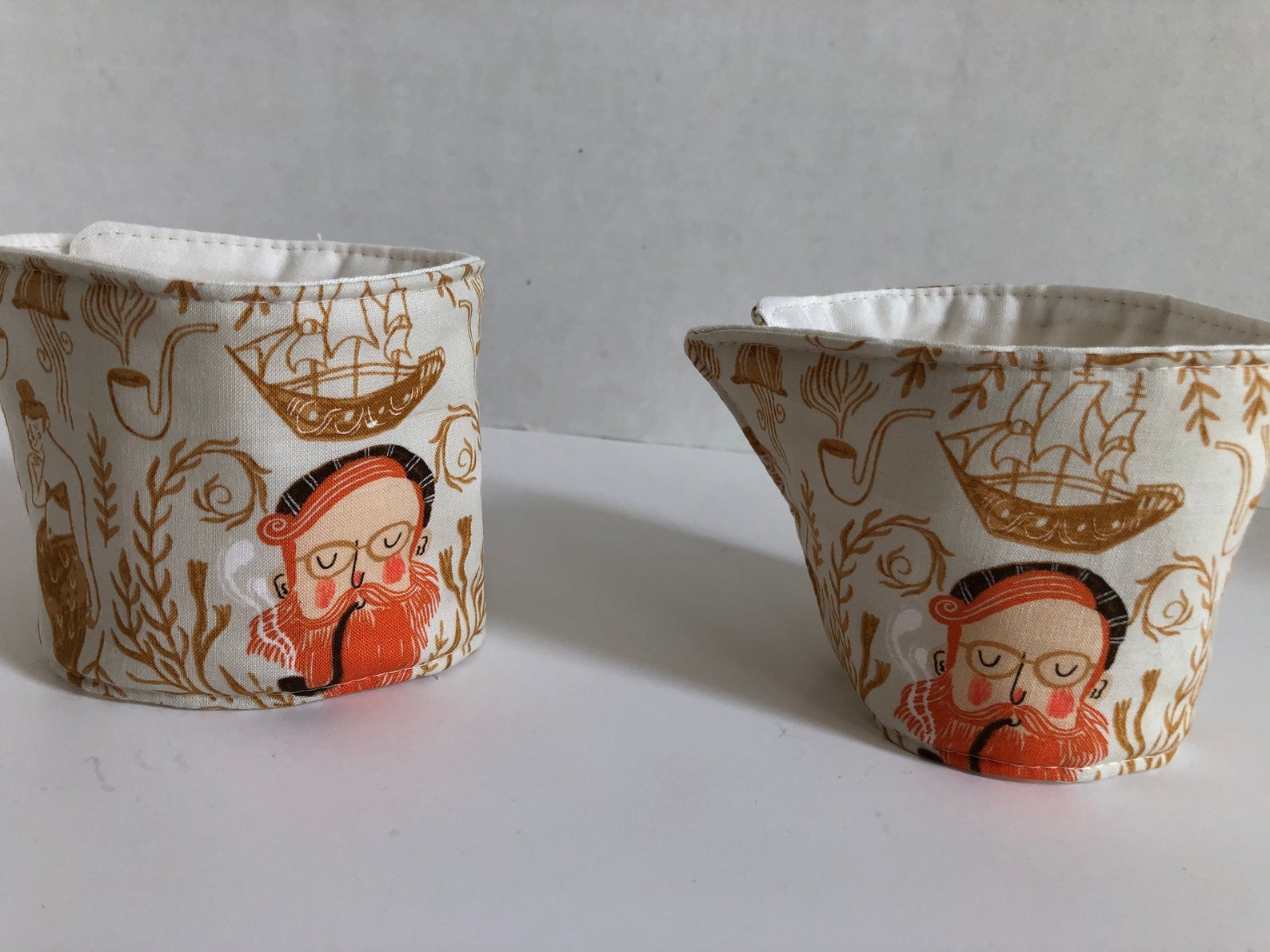 Ginger Haired Sailors Hot Drink Cup Cozy Fabric Coffee Sleeve - Etsy