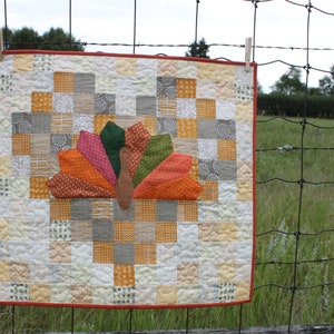 Turkey Quilt Pattern, Thanksgiving Quilt Pattern, Fall Mini Quilt ...