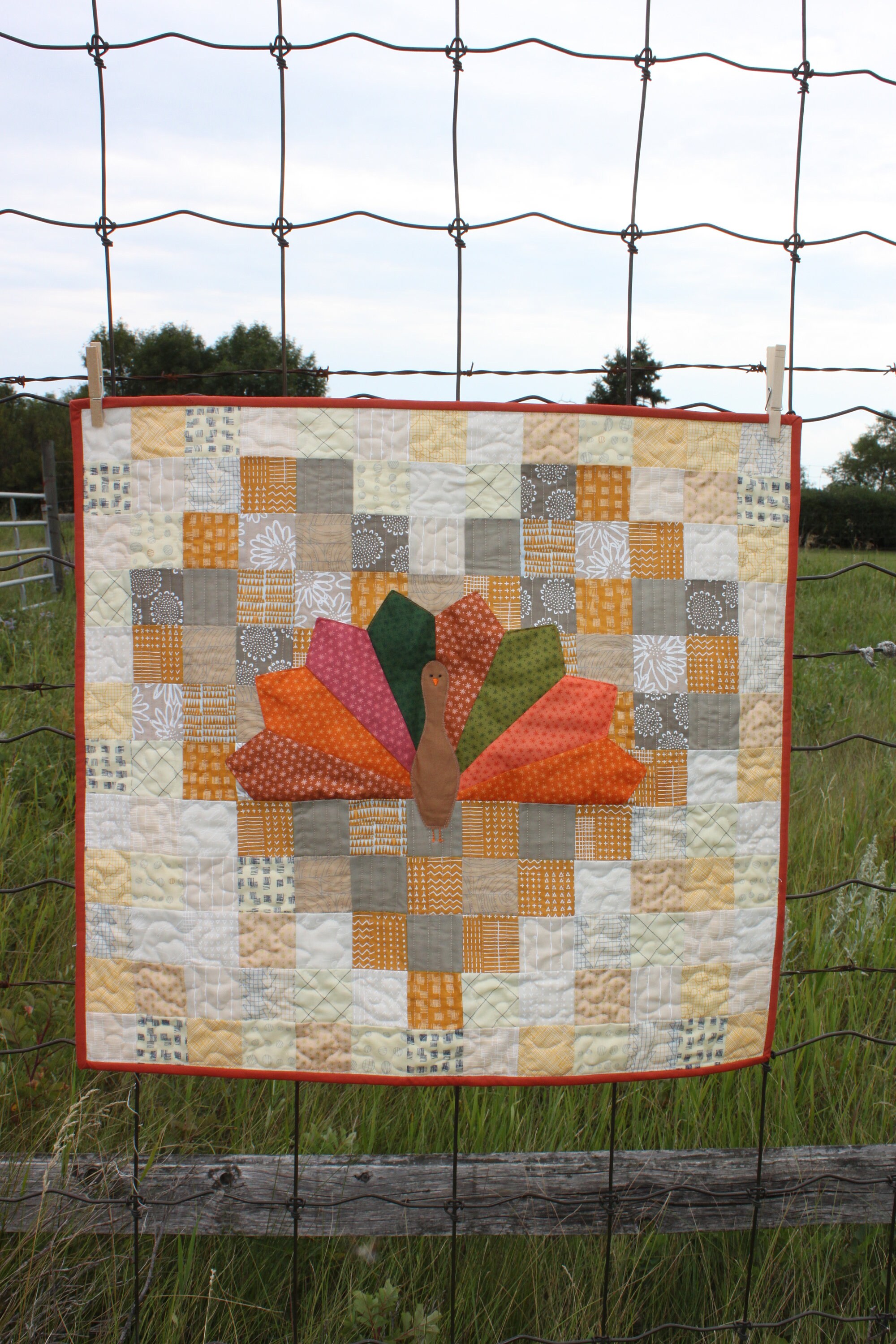 Turkey Quilt Pattern Thanksgiving Quilt Pattern Fall Mini - Etsy Canada