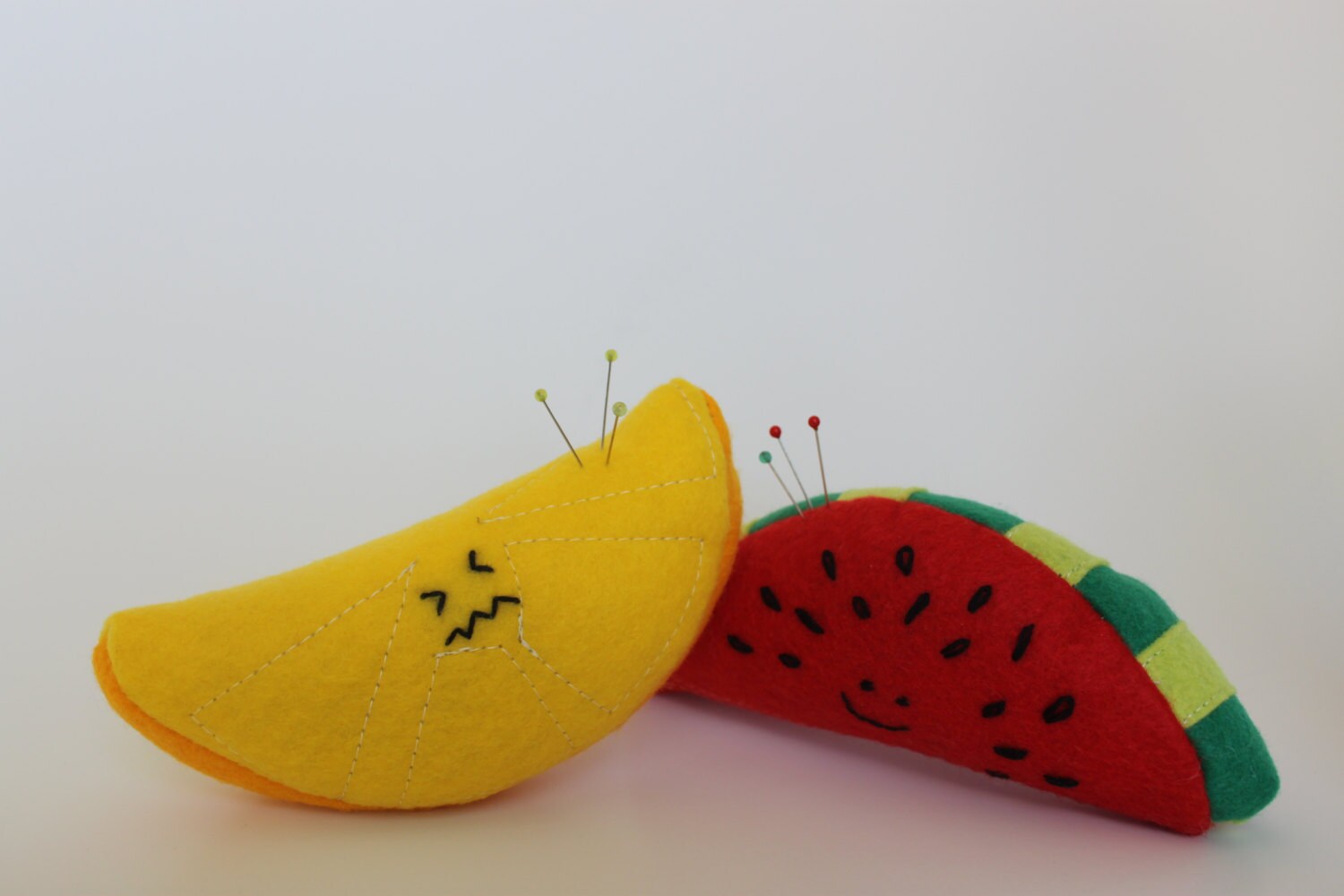 Wool Felt Pincushions PDF Pattern Lemon Pincushion | Etsy