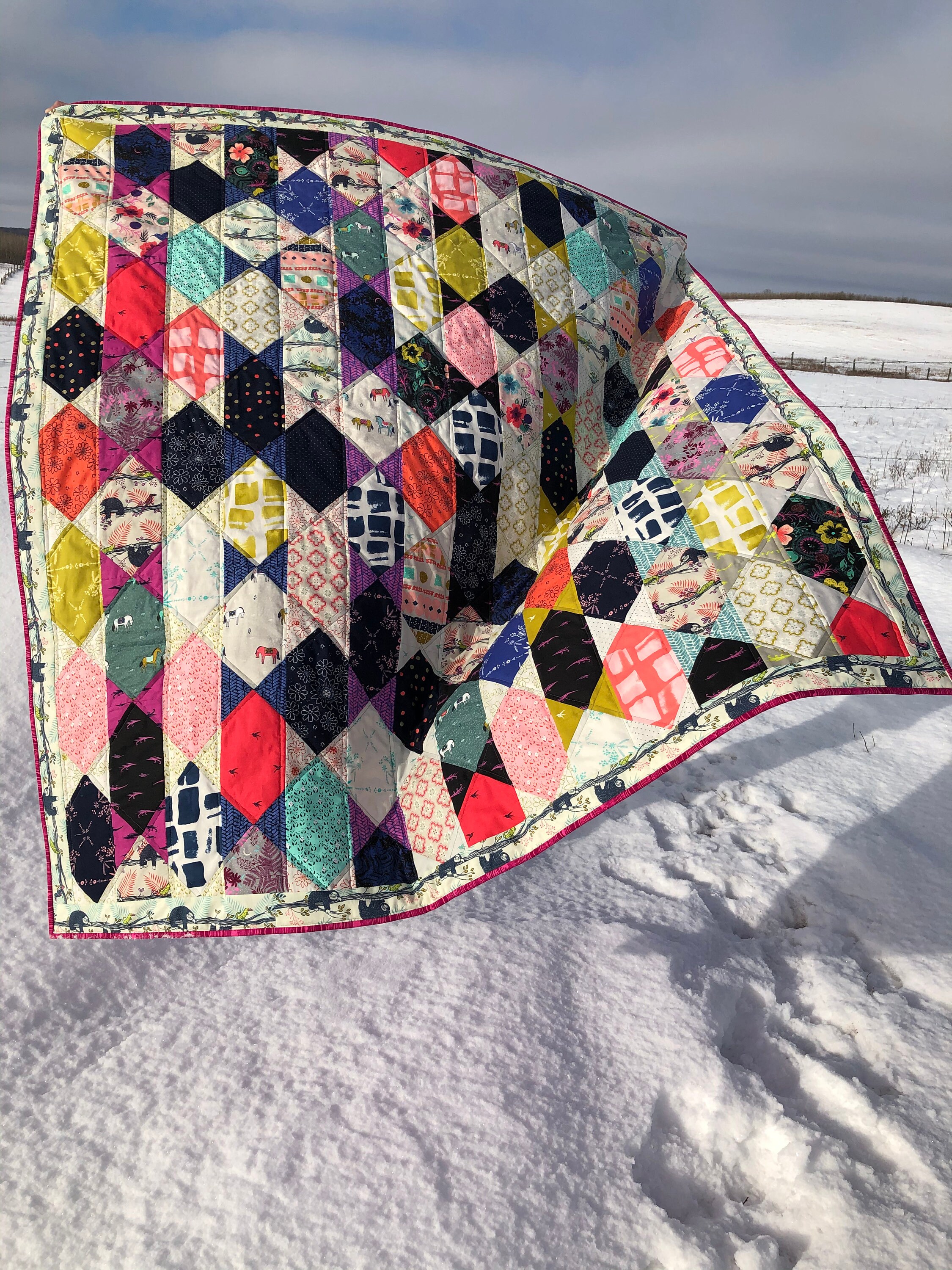 Layer Cake Pdf Quilt Pattern Angular Rectangular Quilt Etsy 1213