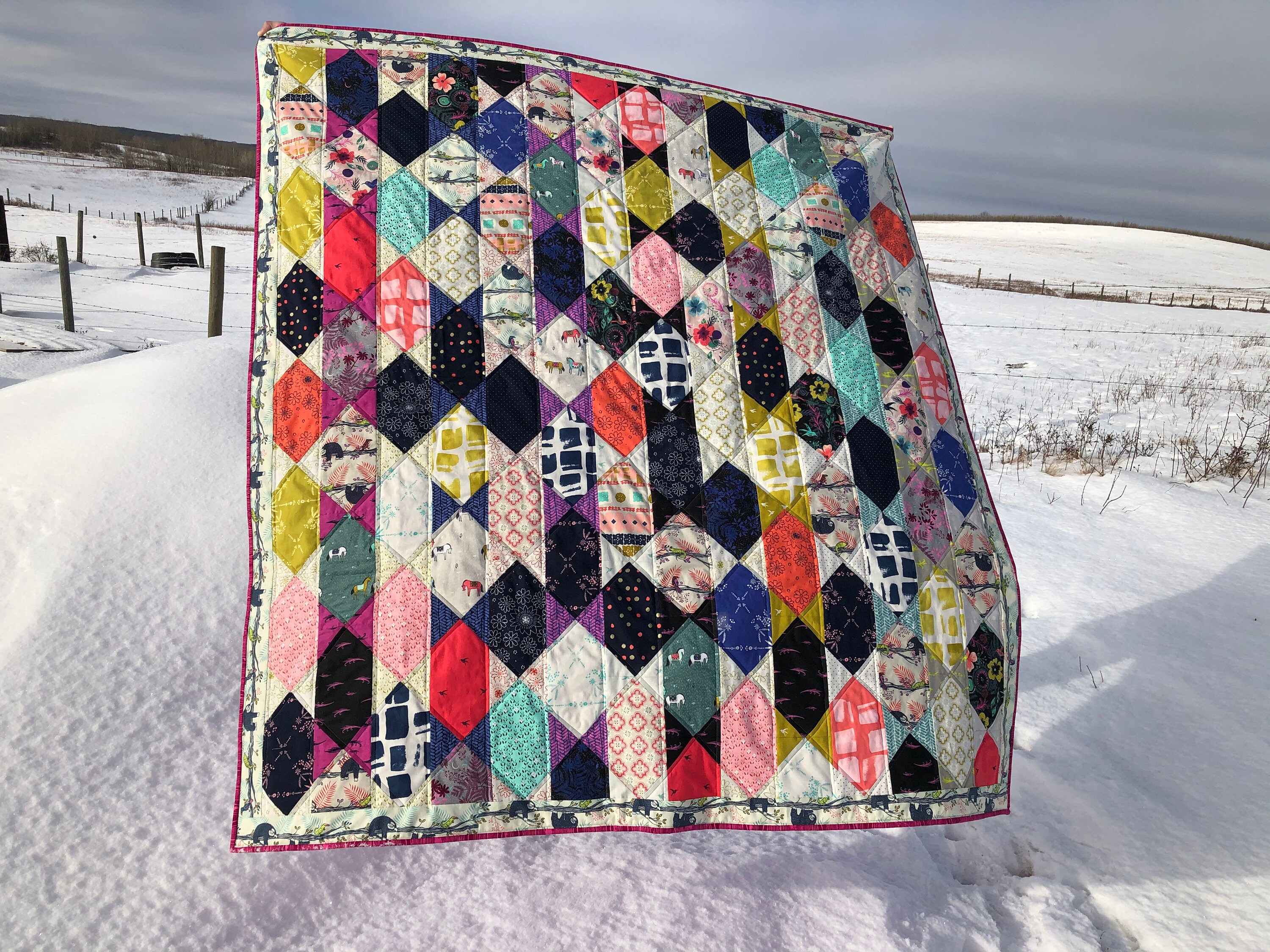 Layer Cake PDF Quilt Pattern Angular Rectangular Quilt - Etsy