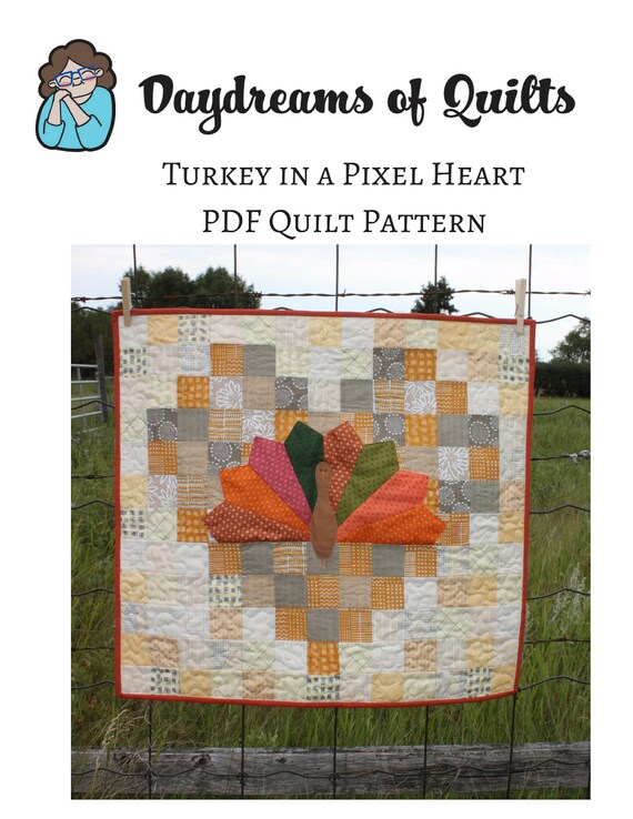 Turkey Quilt Pattern Thanksgiving Quilt Pattern Fall Mini - Etsy Canada