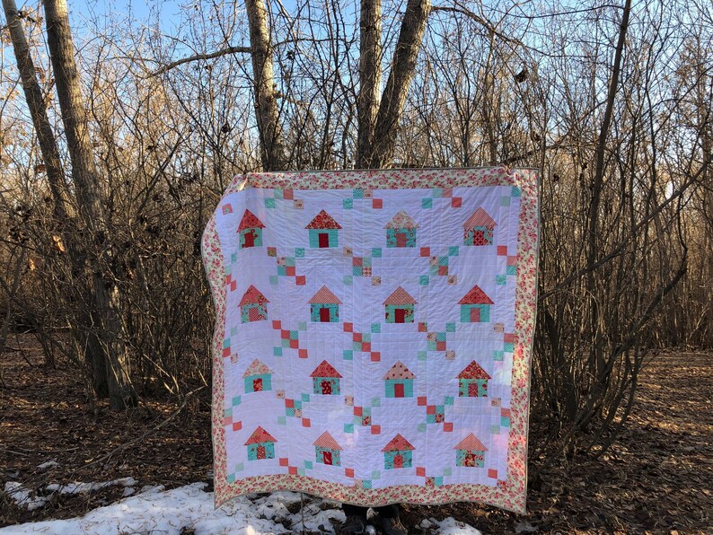 Love Home Quilt Pattern House Quilt PDF Pattern Chain Quilt - Etsy